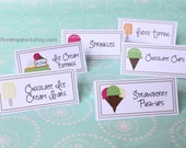 Items similar to Ice Cream Party Label Printable - Ice Cream Social ...