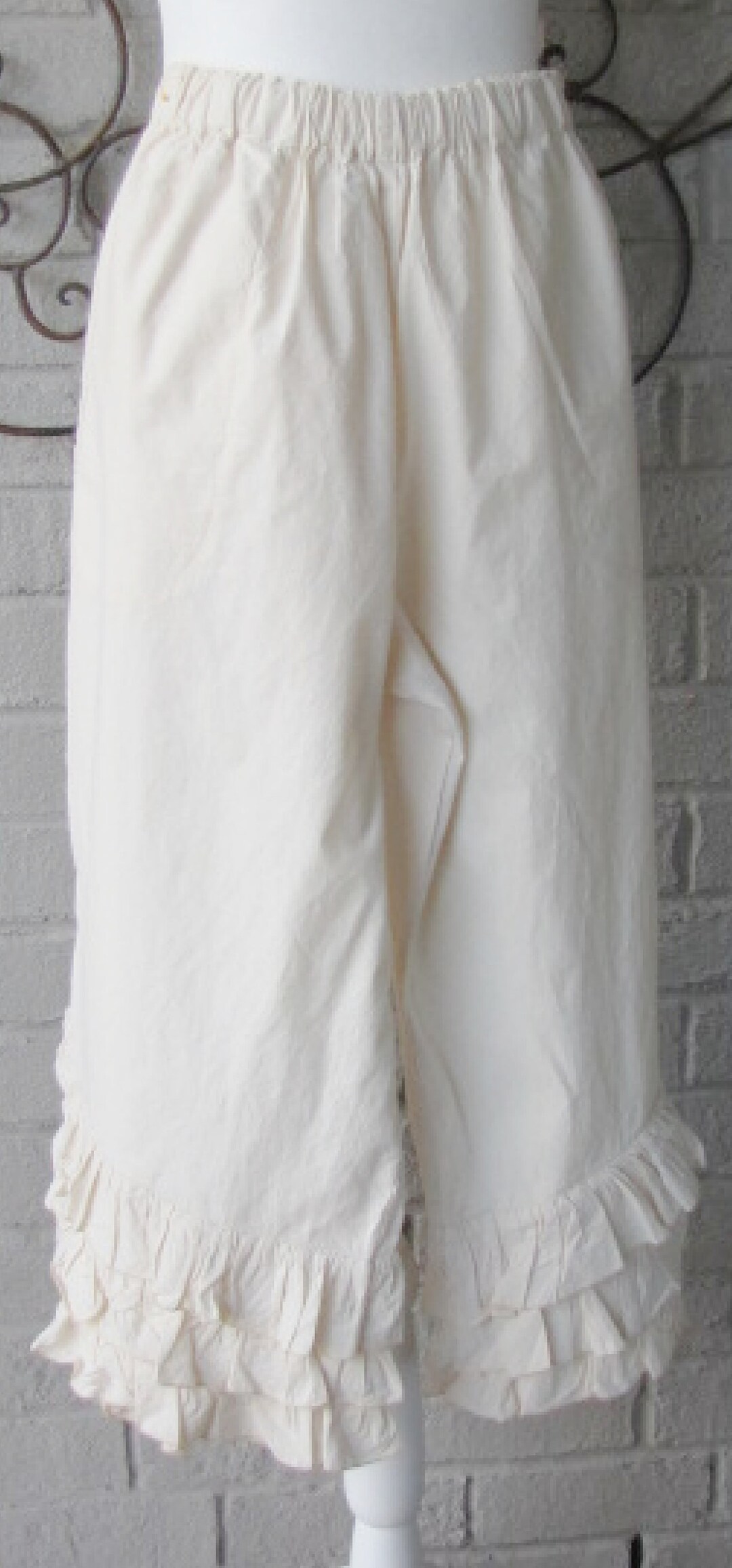 Ladies Small Medium Solid Beige Cotton Pantaloons Bloomer - Etsy