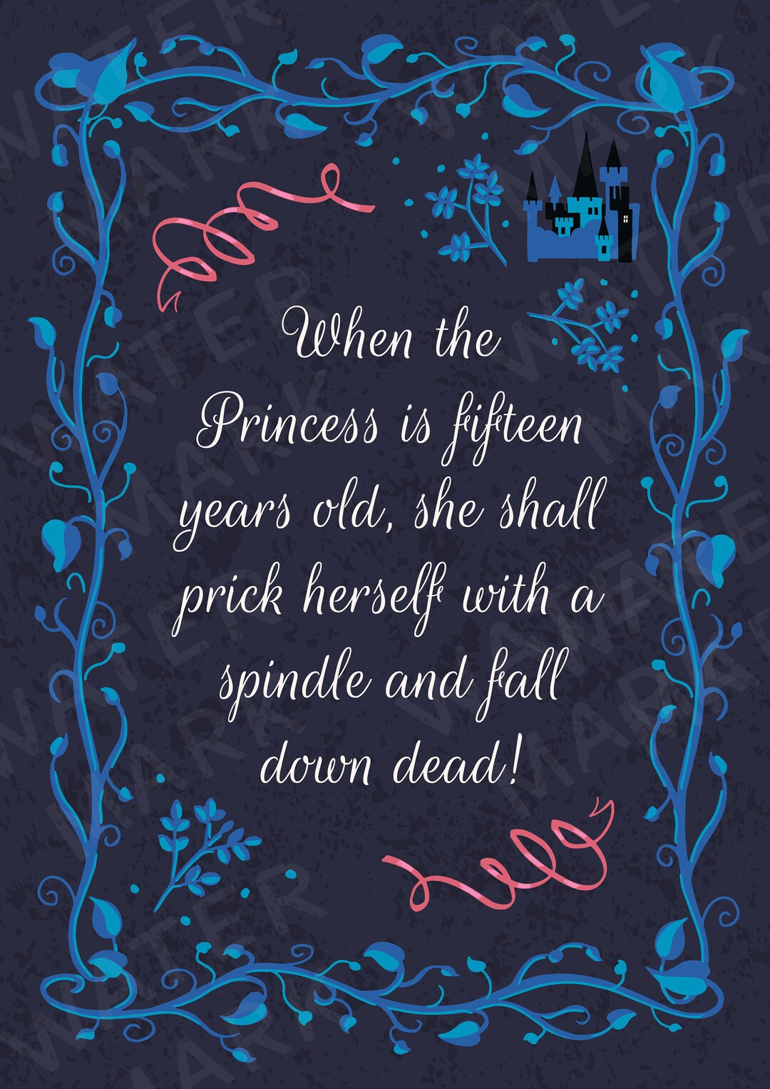 Princess Flyer - Princess Poster - Fairytale Poster - Briar Rose ...