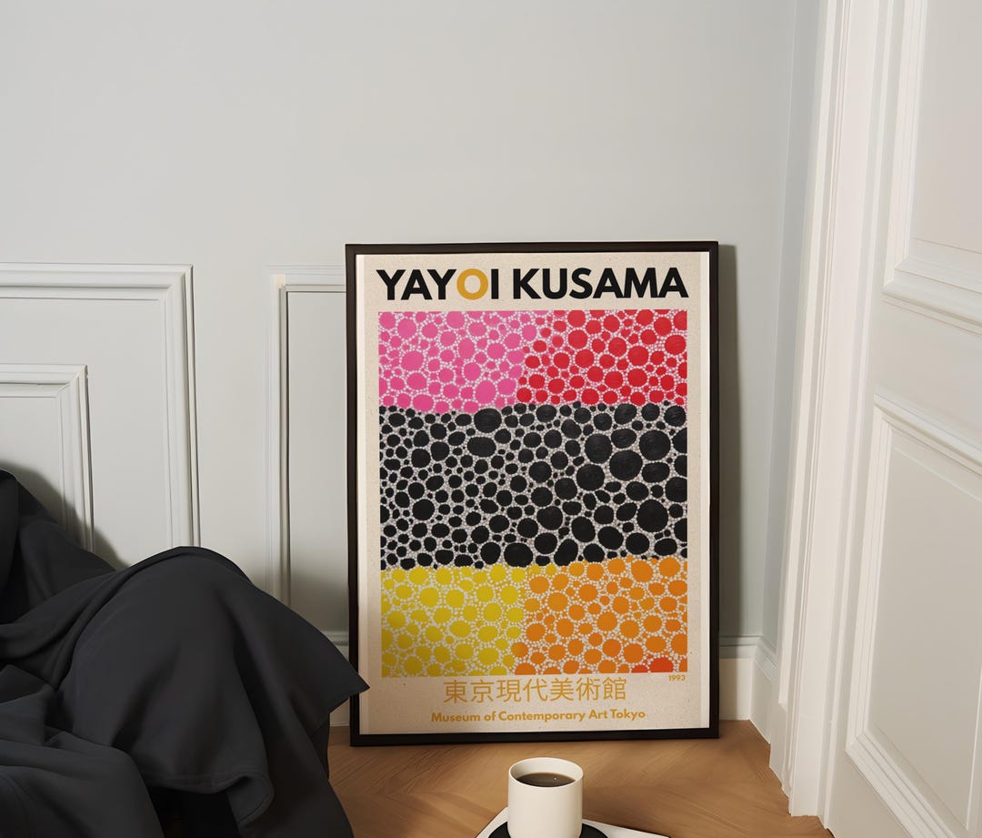 Yayoi Kusama Print – Colorful Gallerywall Art, Japandi Japanese Poster ...