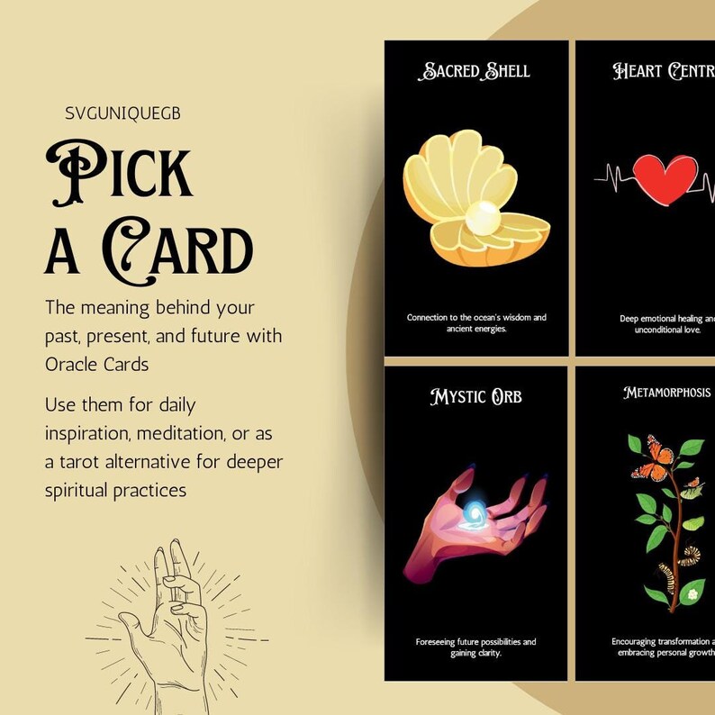 70 Oracle Cards Deck for Daily Guidance Spiritual Healing & Self ...