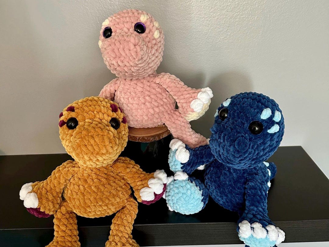 Delta the Dino Crochet Pattern | Amigurumi Dinosaur Pattern PDF | DIY ...