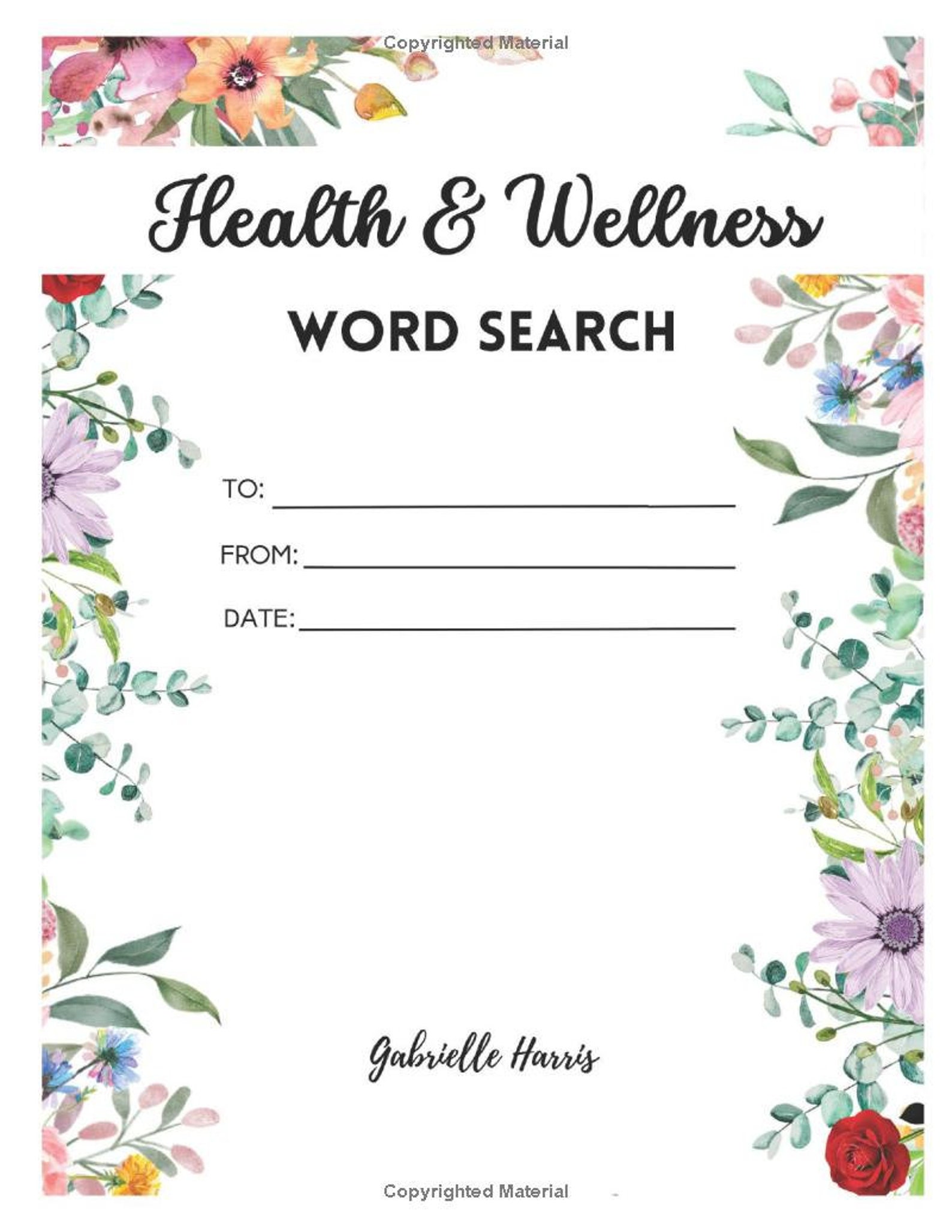 Health and Wellness Wordsearch - Etsy