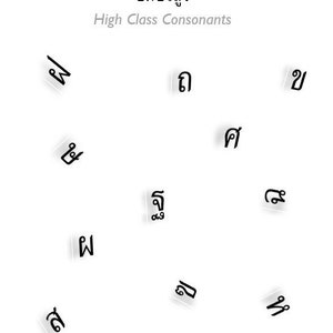 Three Consonant Classes, Thai Consonants, Thai Letters Tracing ...