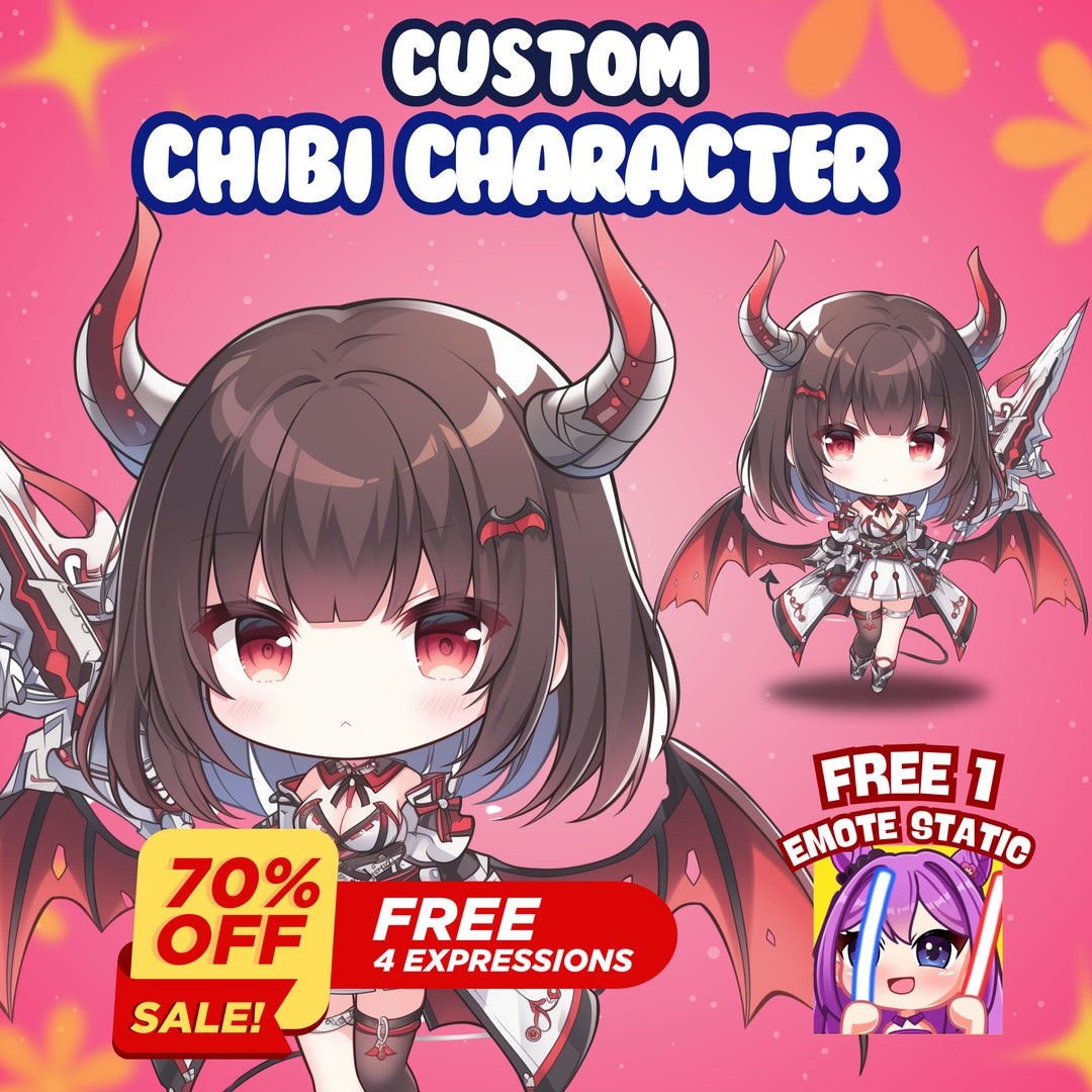 CUSTOM CHIBI, Chibi Character, Custom Chibi Commission, Chibi, Fanart ...