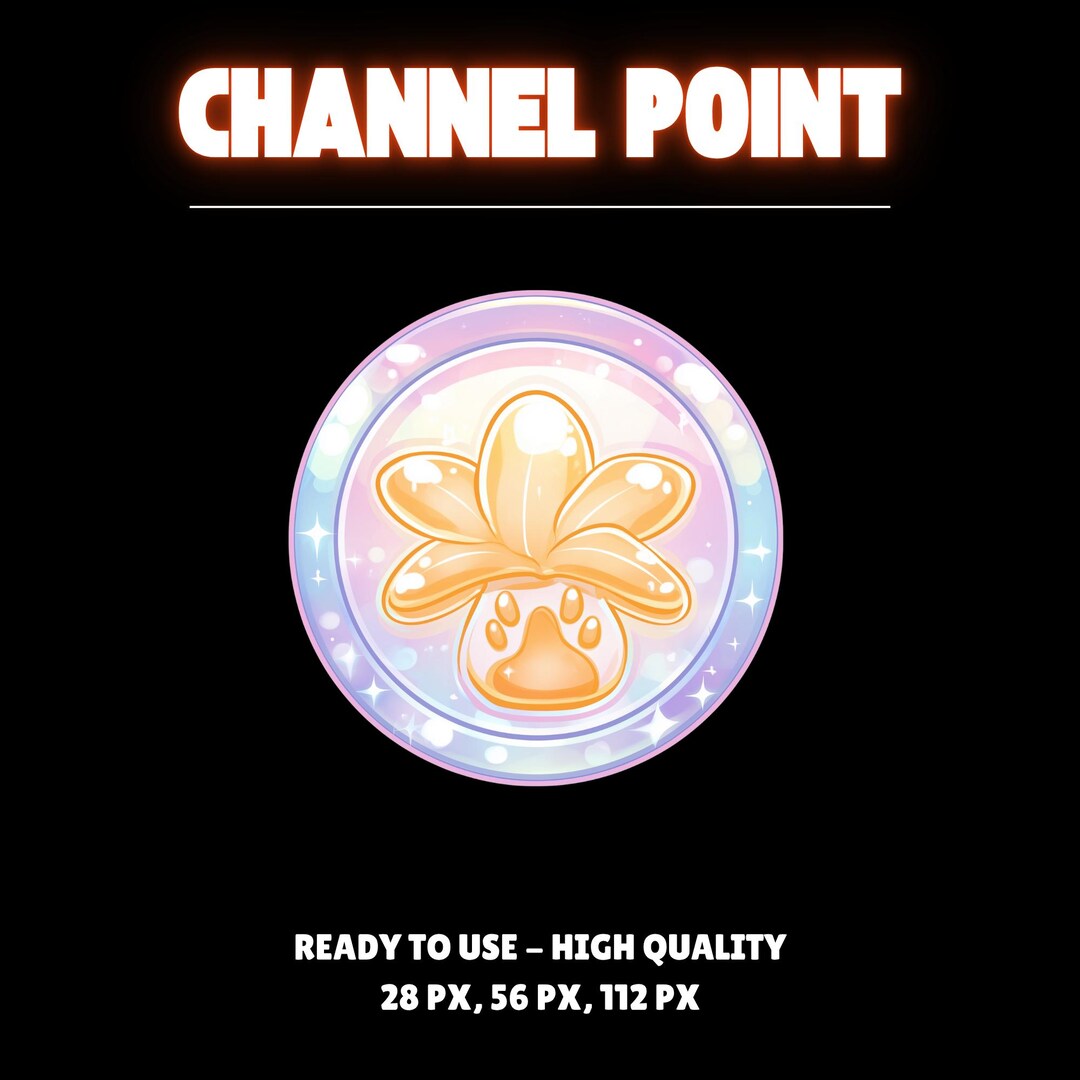 Golden Bloom Paw Point for Twitch, Twitch Channel Point, Channel Point ...