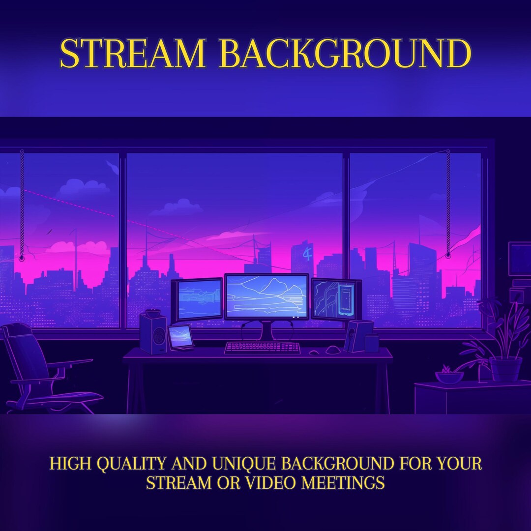 Stream Background, Twitch Background, Vtuber Background, Static ...