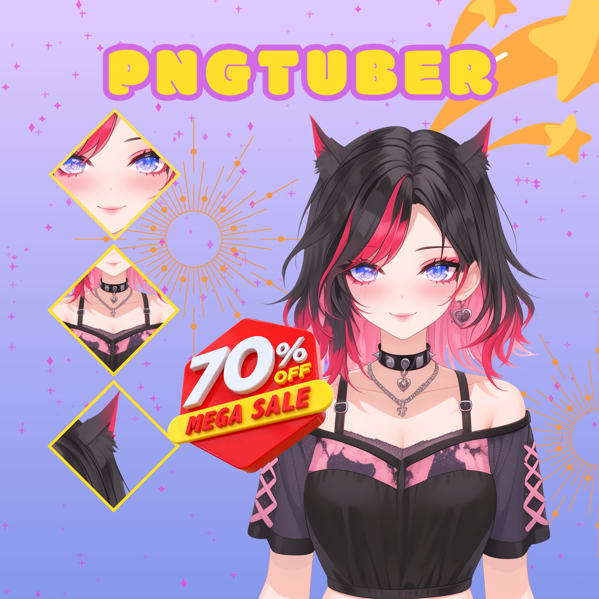 Custom PNGTUBER Pngtuber Commission Anime Png Tuber Pngtuber Avatar ...