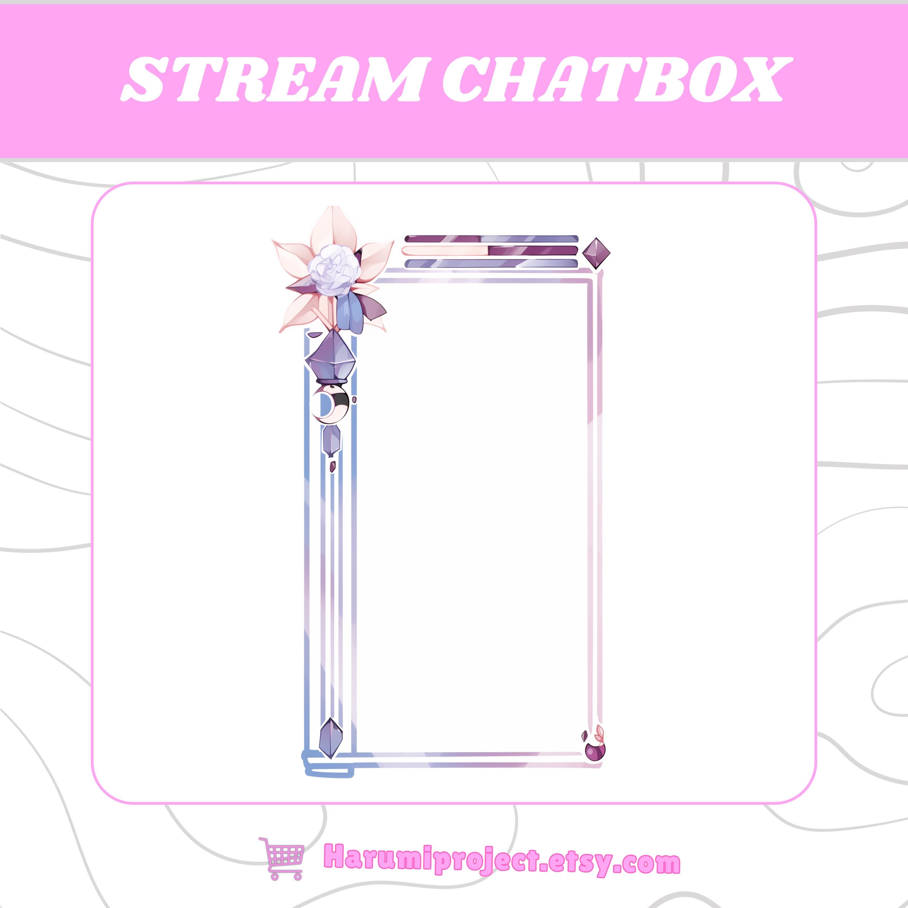 Elegant Pastel Chatbox, Cute Chat Box Streamers, Chatbox Overlay, Chat ...