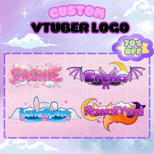 CUSTOM VTUBER LOGO | Vtuber Logo, Vtuber, Custom Vtuber Logo Commission ...