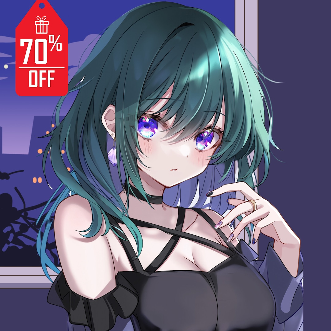 CUSTOM Anime PFP Anime Avatar PFP Art Twitch Profile Picture for ...