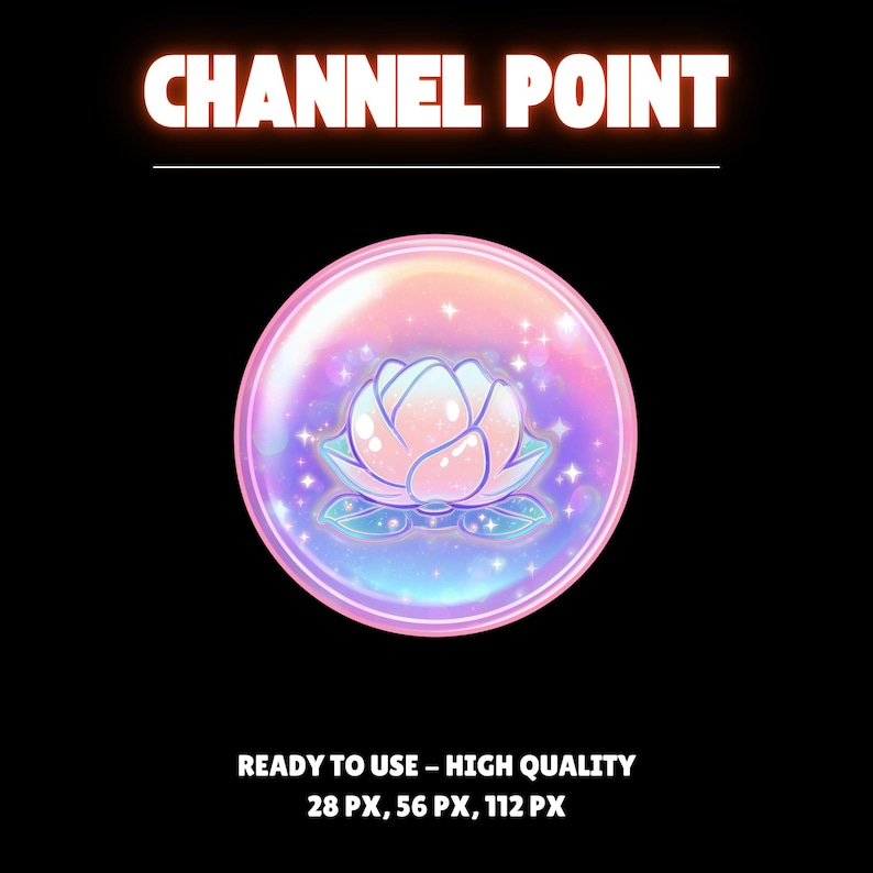 Soft Petal Glow Channel Point Icon: Twitch/discord/kick (PNG ...