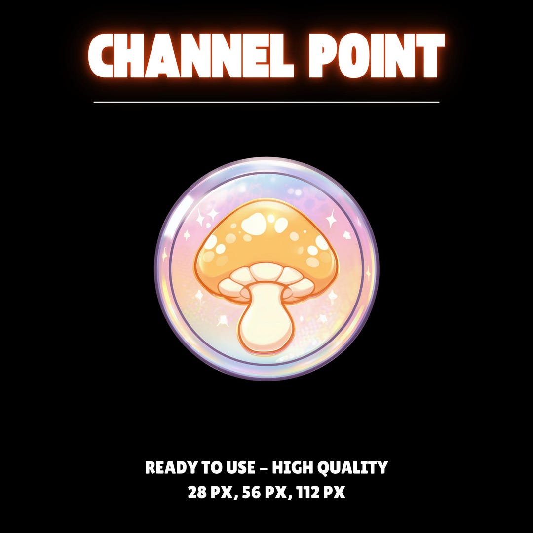 Mushroom Magic Channel Point for Twitch, Twitch Channel Point, Channel ...