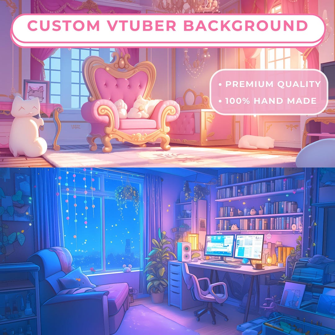 Vtuber Animated Background, Cozy Room, Looped Vtuber Background, Vtuber ...