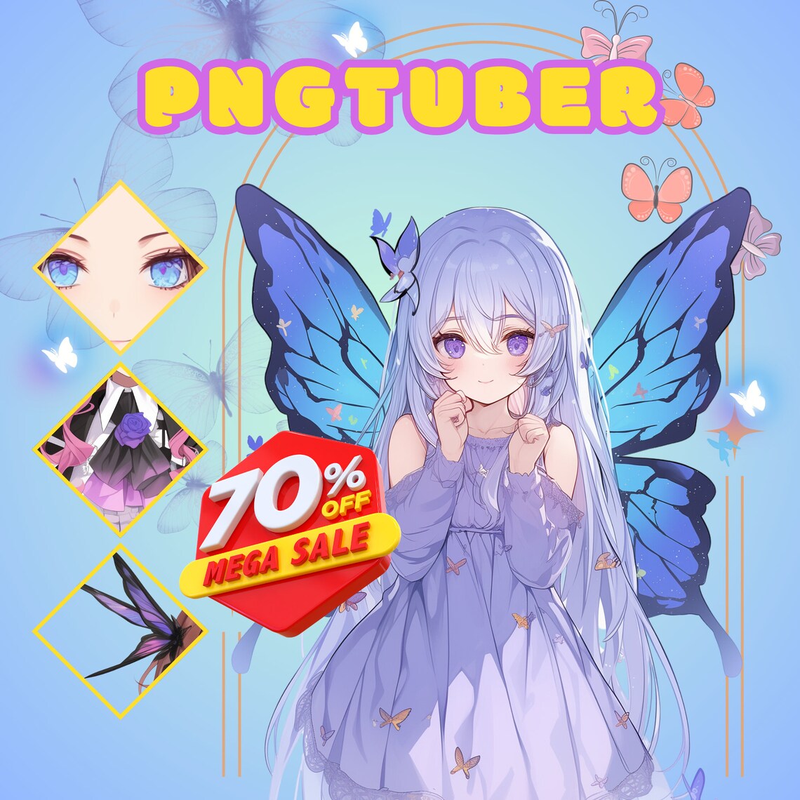 Custom PNGTUBER Pngtuber Commission Anime Png Tuber Pngtuber Avatar ...