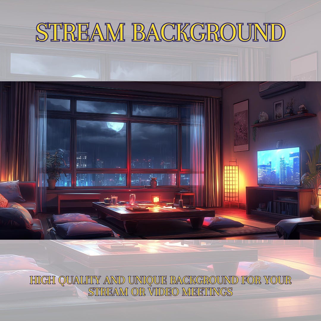 Velun, Cozy Gamer Girl Room Background, Twitch Background, Vtuber ...