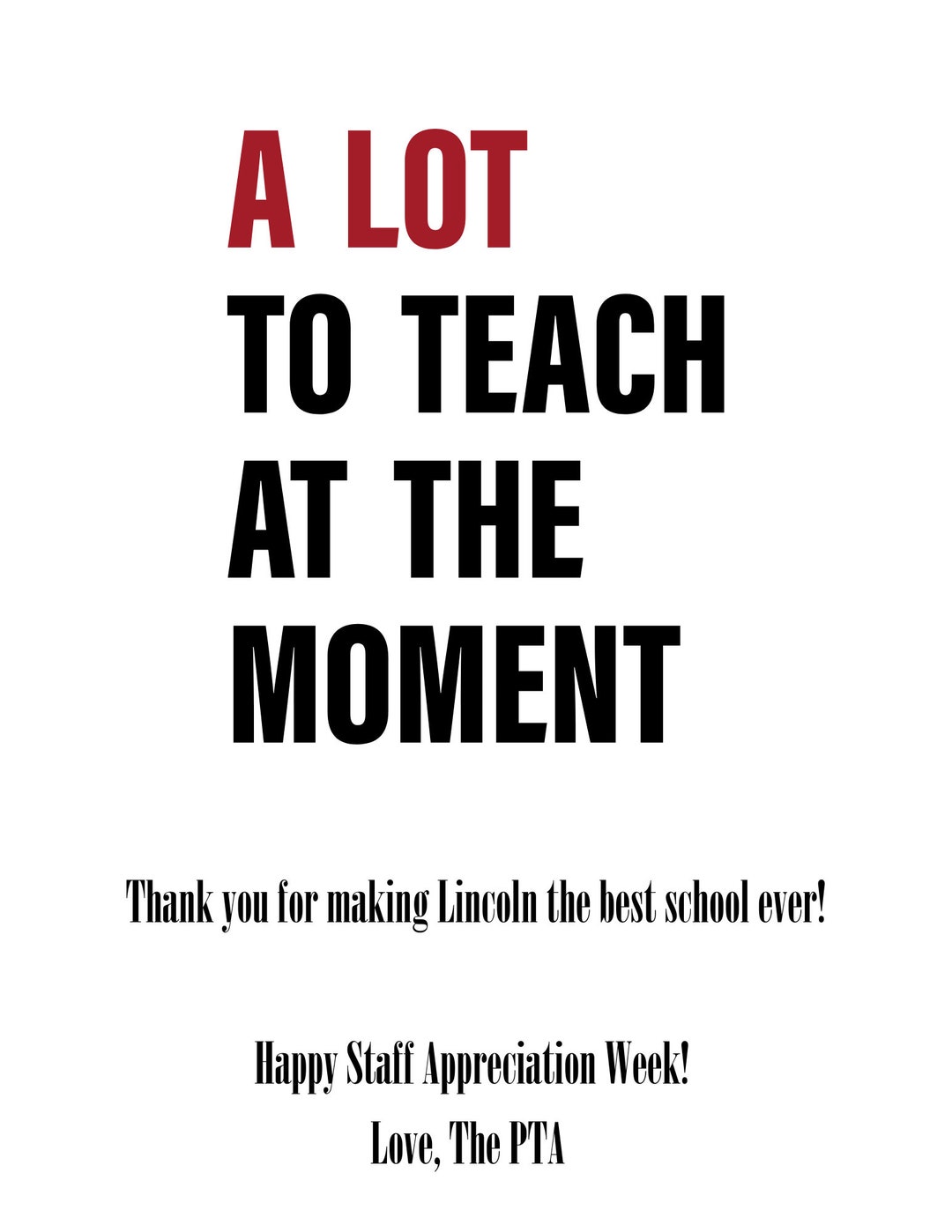 Taylor Swift Teacher Appreciation Sign. Instant Download - Etsy