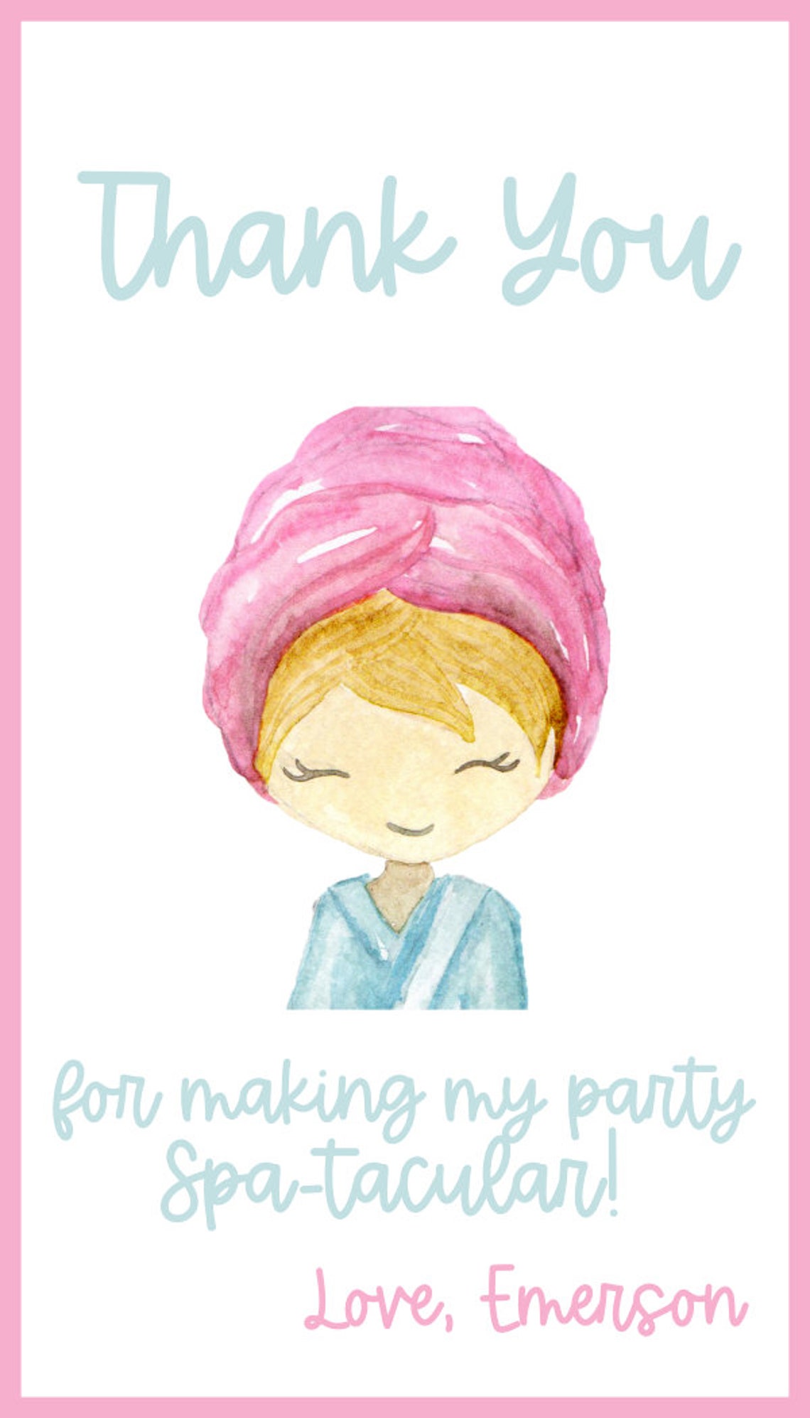 Spa-tacular Favor Tags, Instant Download - Etsy