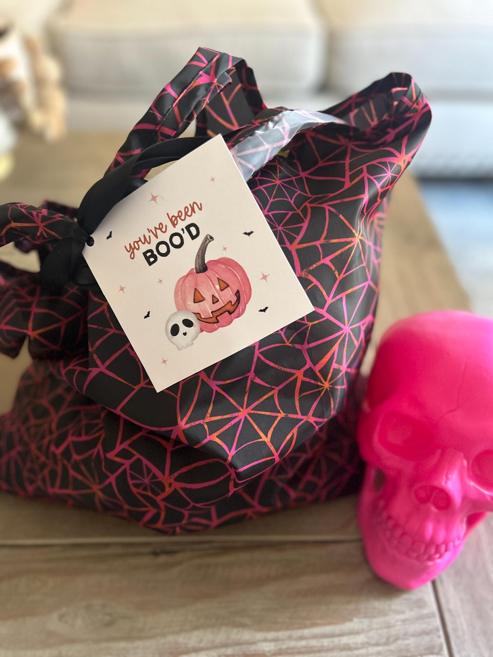 You've Been Booed! 4x4 Halloween “boo” Tag | Printable Treat Tag for ...