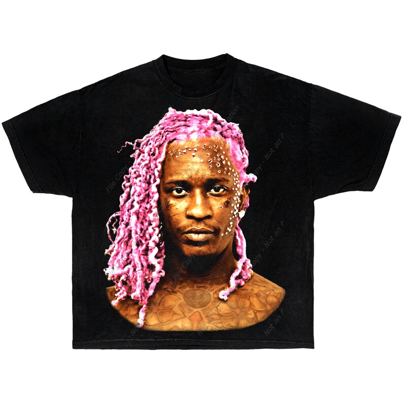 YOUNG THUG PNG Rap Tee Concert Merch Kanye Thugger Slime Season Hip Hop ...