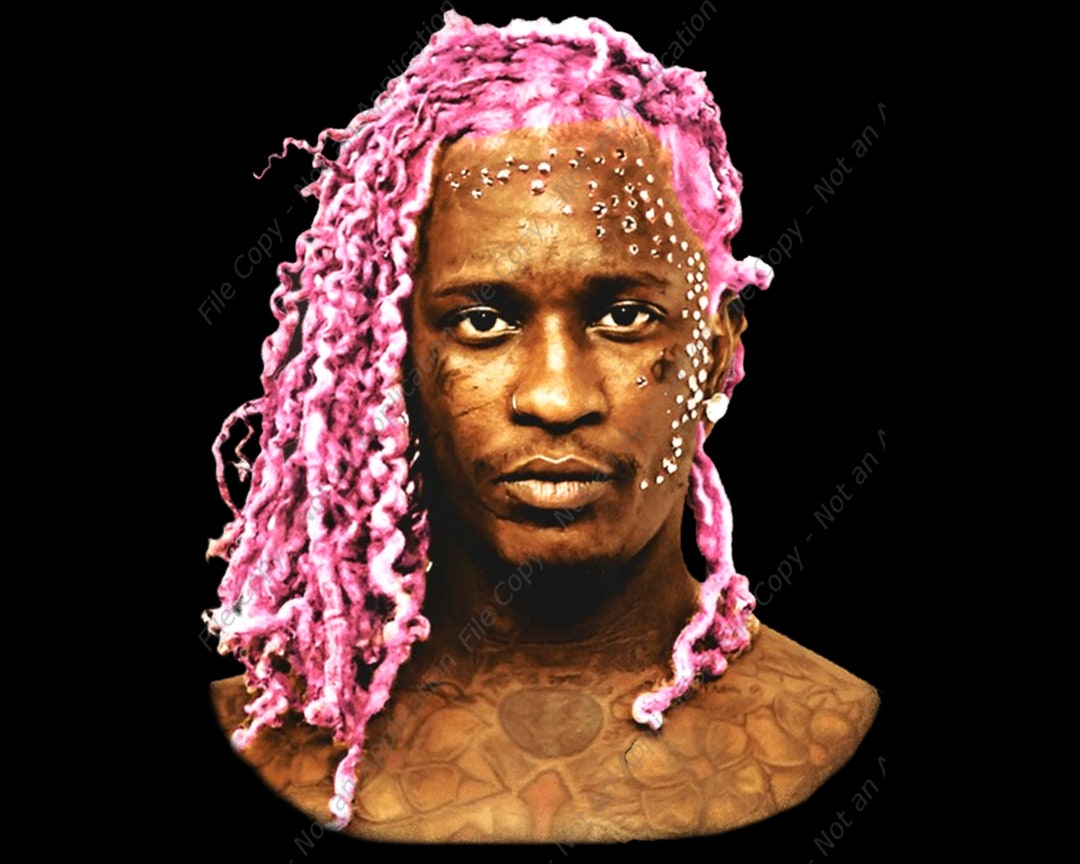 YOUNG THUG PNG Rap Tee Concert Merch Kanye Thugger Slime Season Hip Hop ...