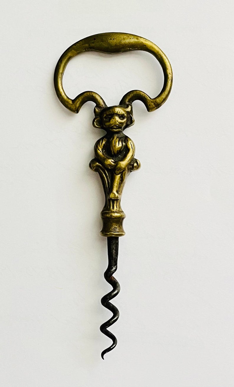 Antique English Brass Figural Corkscrew Bottle Opener - Etsy