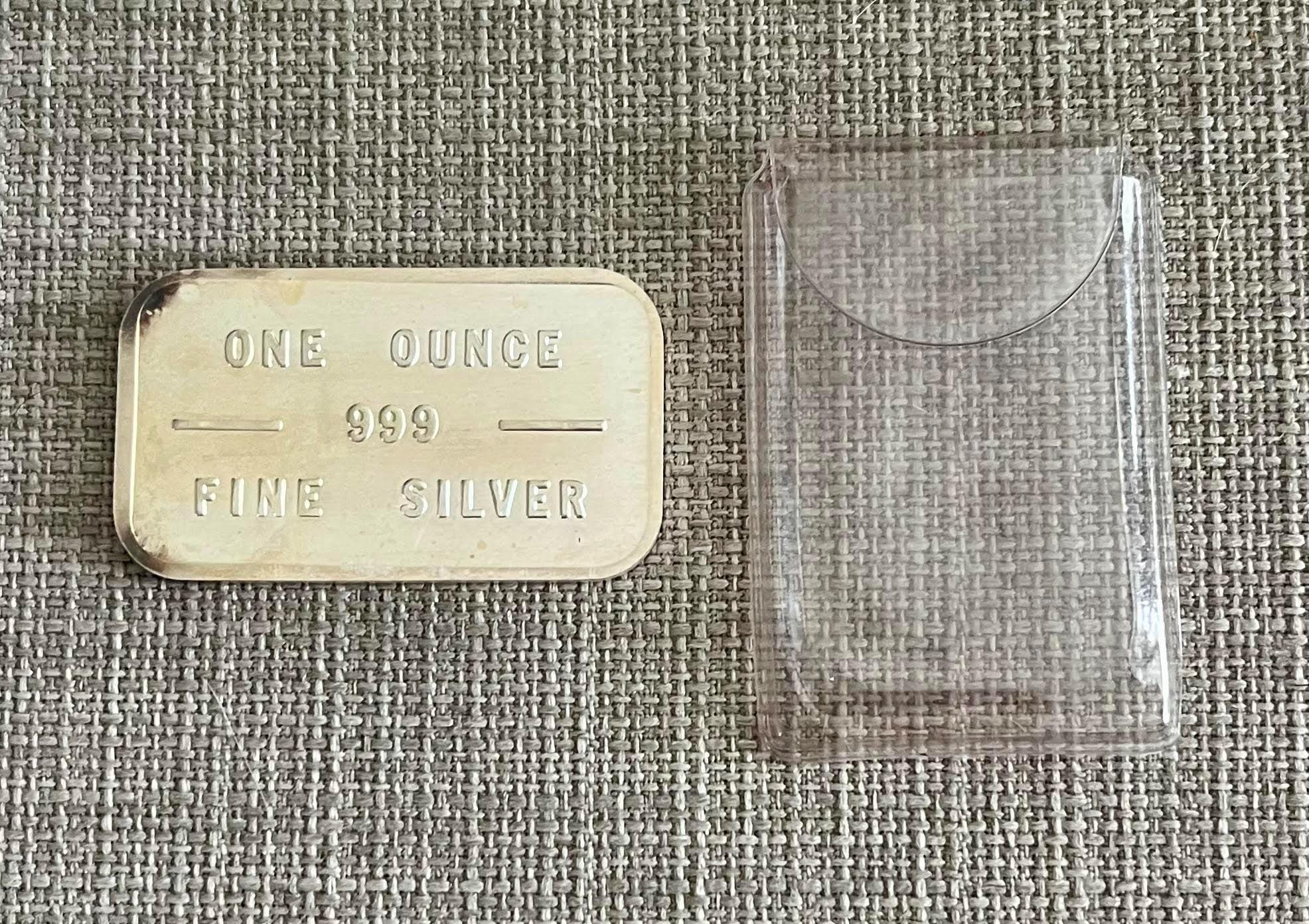 Vintage Bache 1 Oz Silver Bar - Etsy