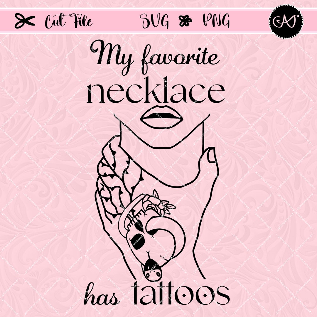 My Favorite Necklace Has Tattoos, Hand Necklace, Hand on Neck, Smut ...