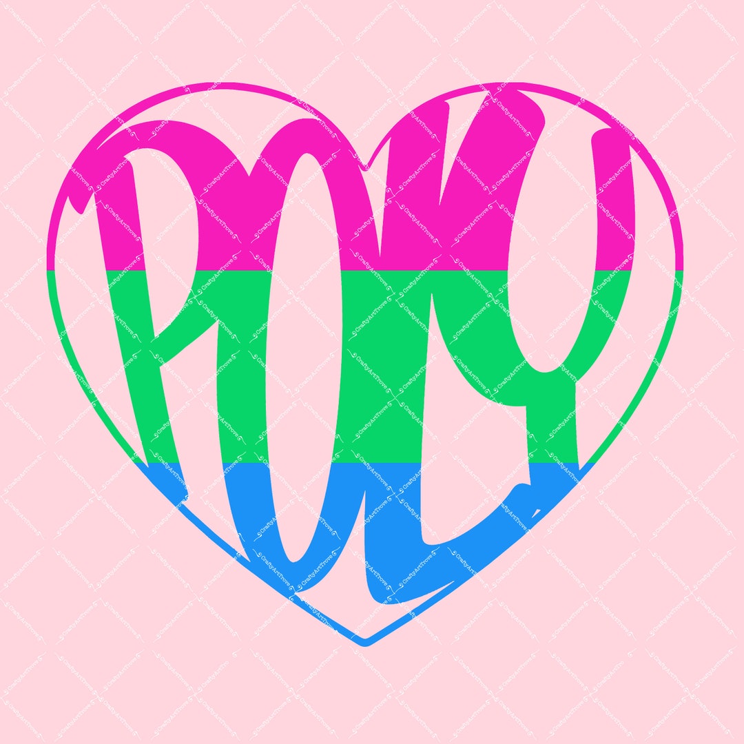 Poly Heart Pride Flag, Lgbtq, SVG and PNG - Etsy