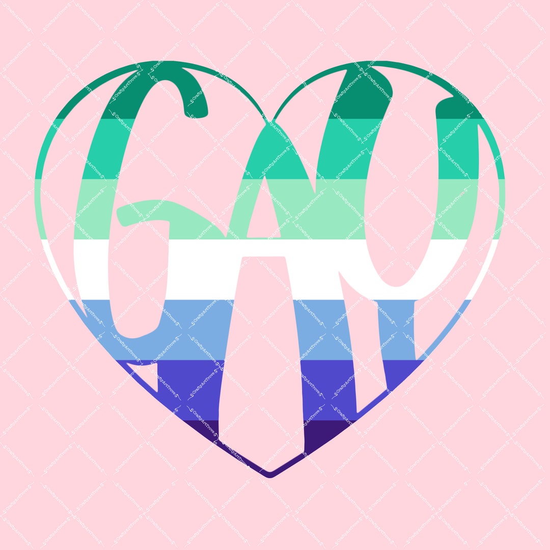 Gay Pride Heart Flag, LGBTQ, PNG and SVG - Etsy