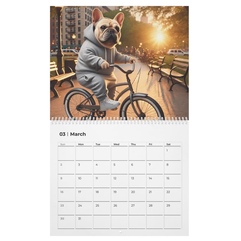 Frenchie 2026 Wall Calendar for Dog Moms & Dads, French Bulldog Lover ...