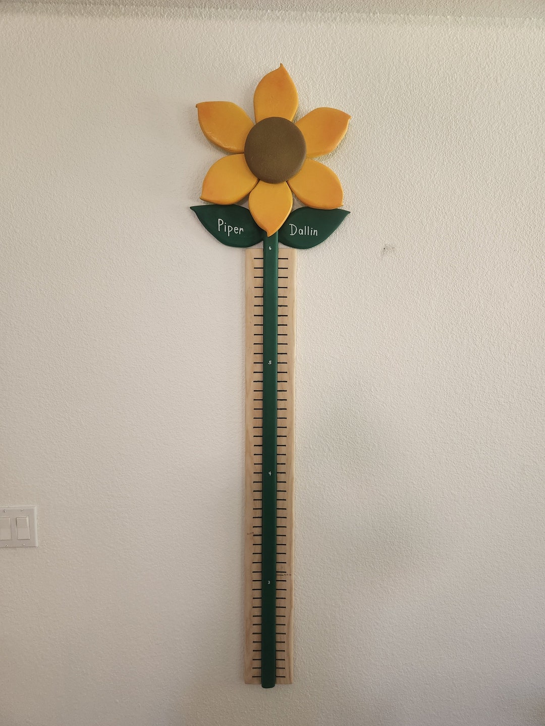 Sunflower Growth Chart, Height Chart - Etsy