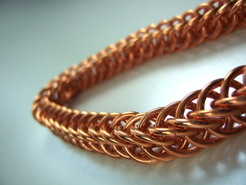Luxury Men's Solid Copper Handmade Chainmalle Bracelet by Justnichelle ...