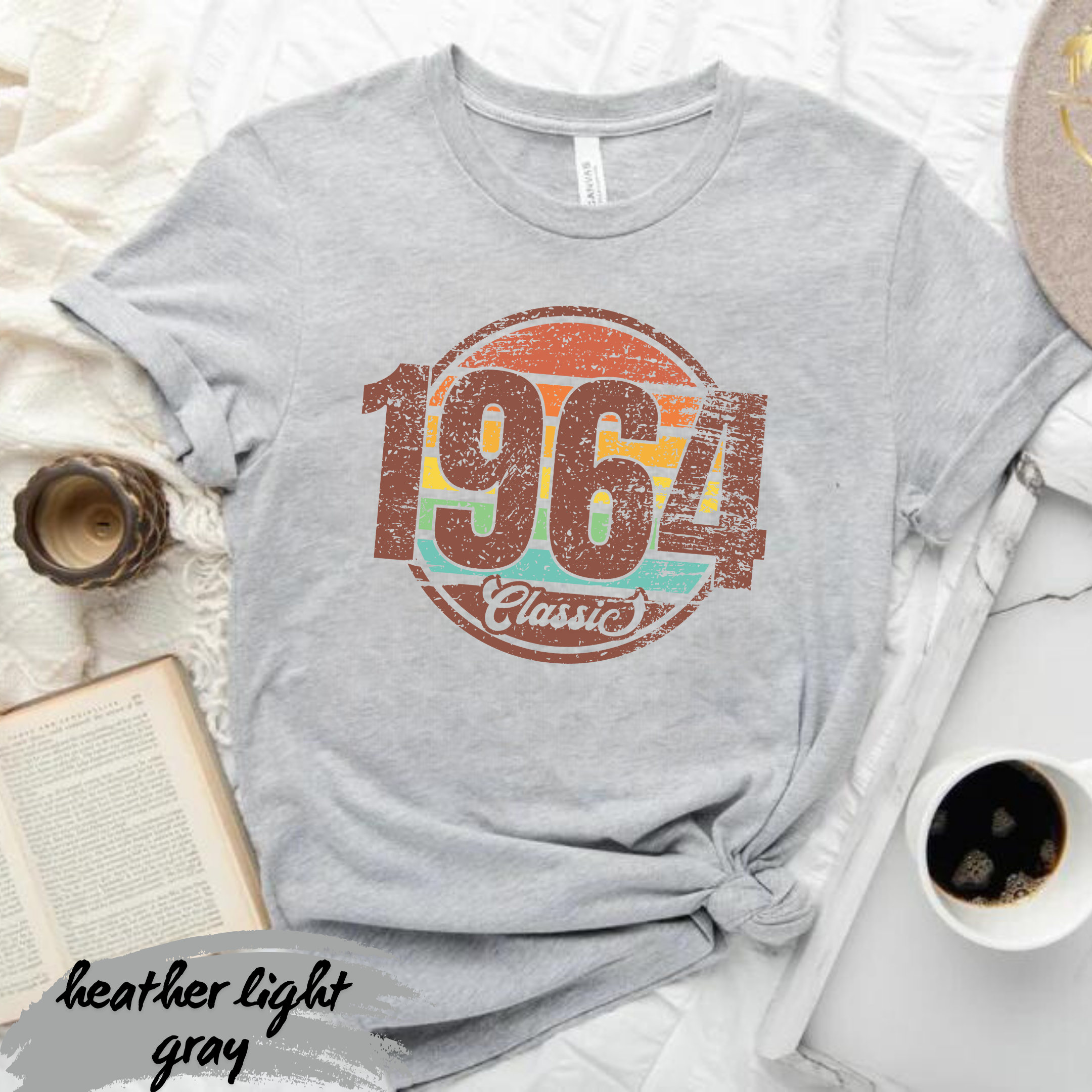 Retro 1964 T-shirt 60th Birthday Shirt Vintage 1964 Classic Tee 60th ...