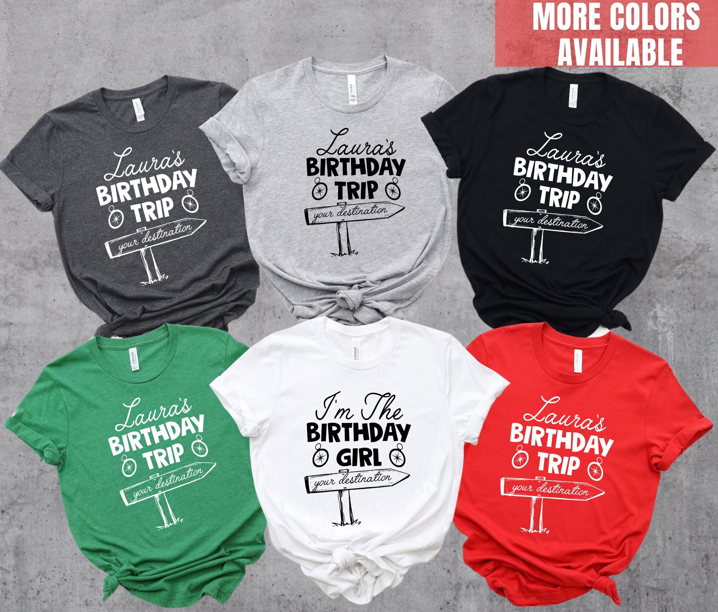 Birthday Travel Shirt for Girls Trip | Custom Birthday Gift Idea ...