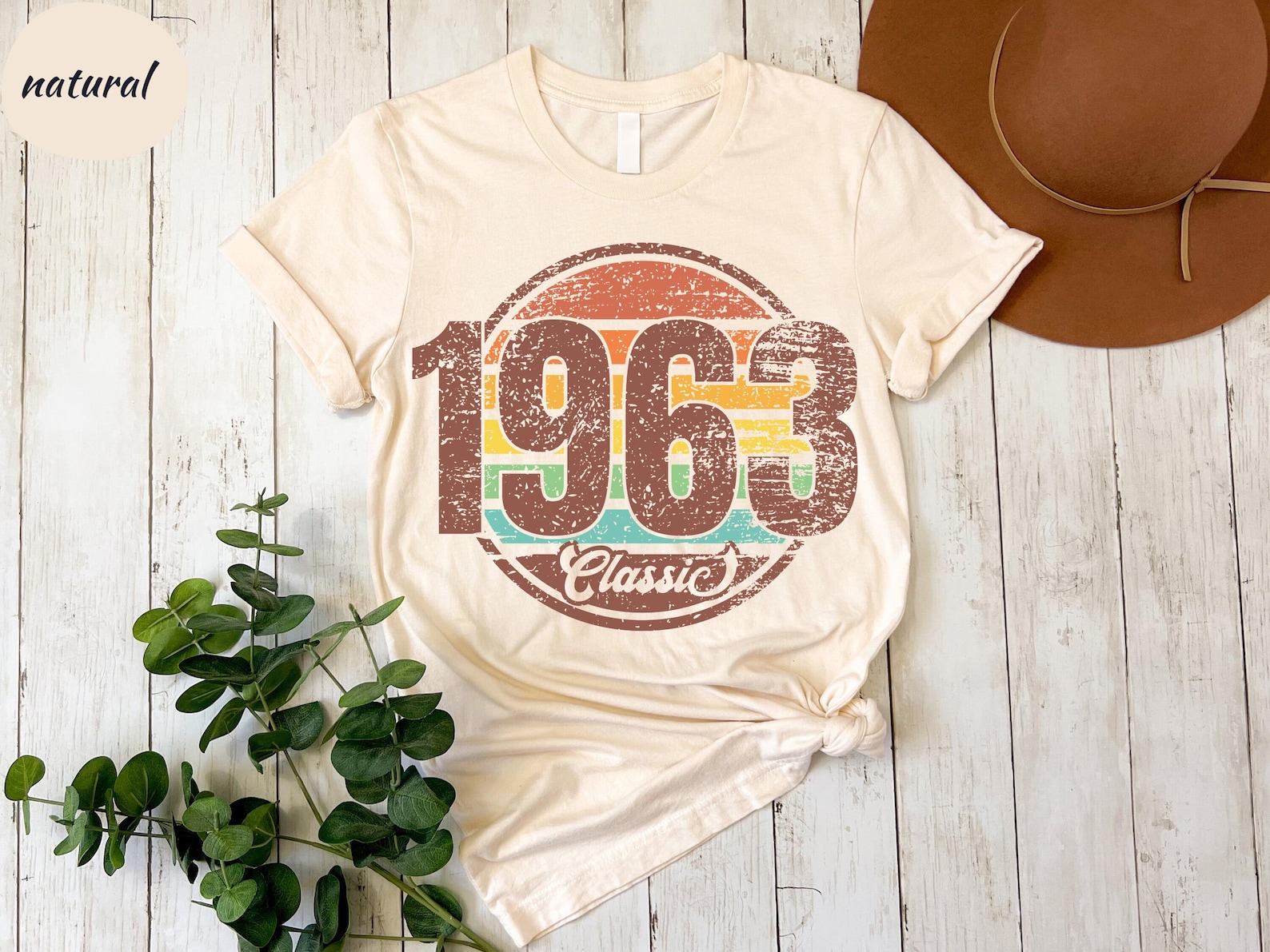 Classic 1963 Original Part Tee, Vintage 1963 Shirt, 62th Birthday Gift ...