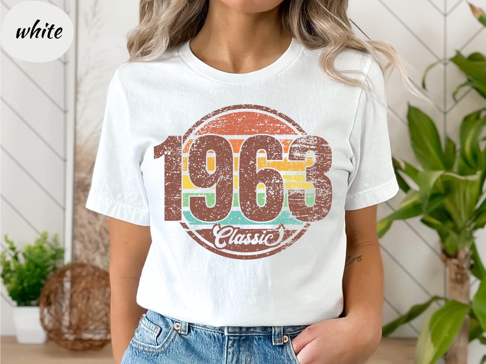 Classic 1963 Original Part Tee, Vintage 1963 Shirt, 62th Birthday Gift ...