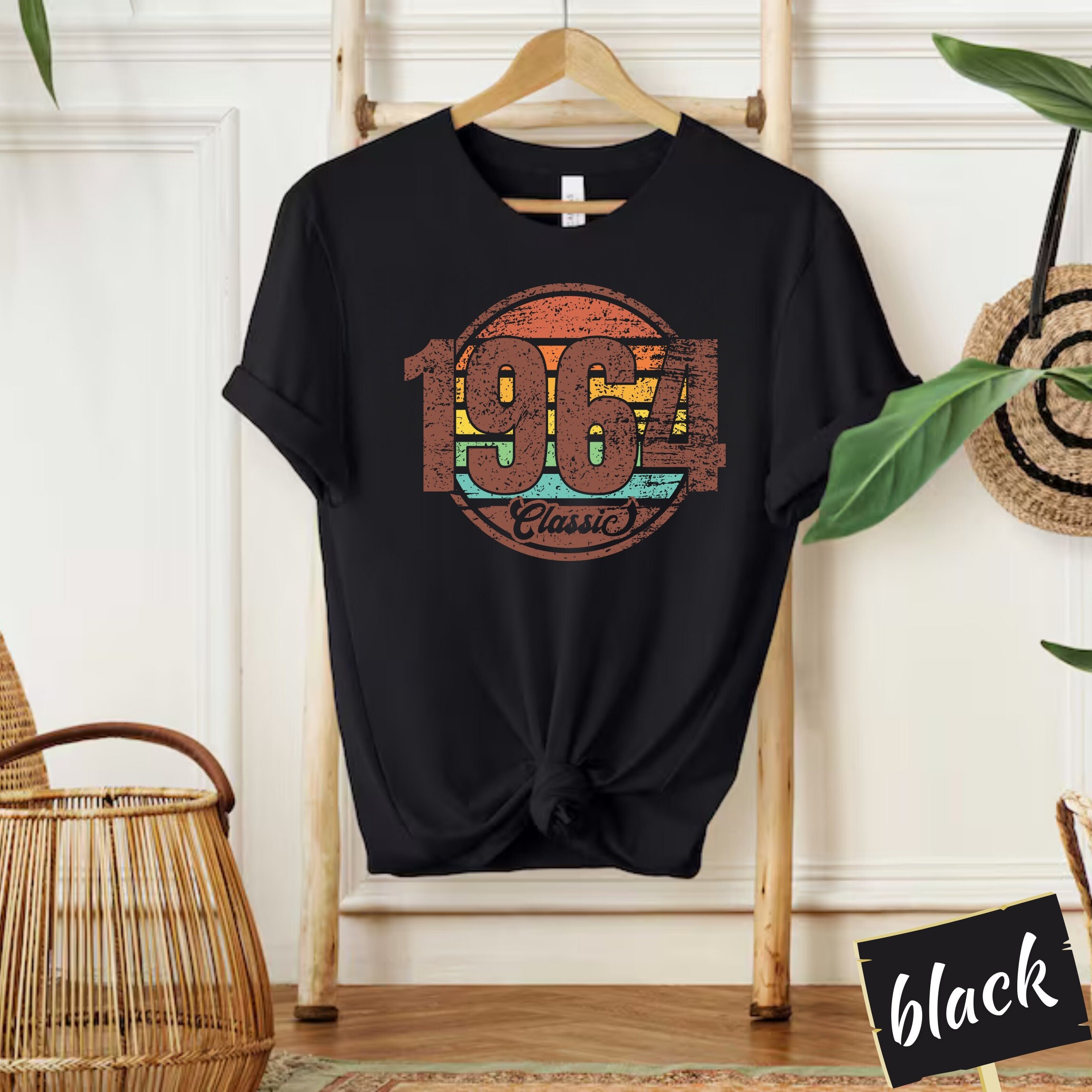 Retro 1964 T-shirt 60th Birthday Shirt Vintage 1964 Classic Tee 60th ...