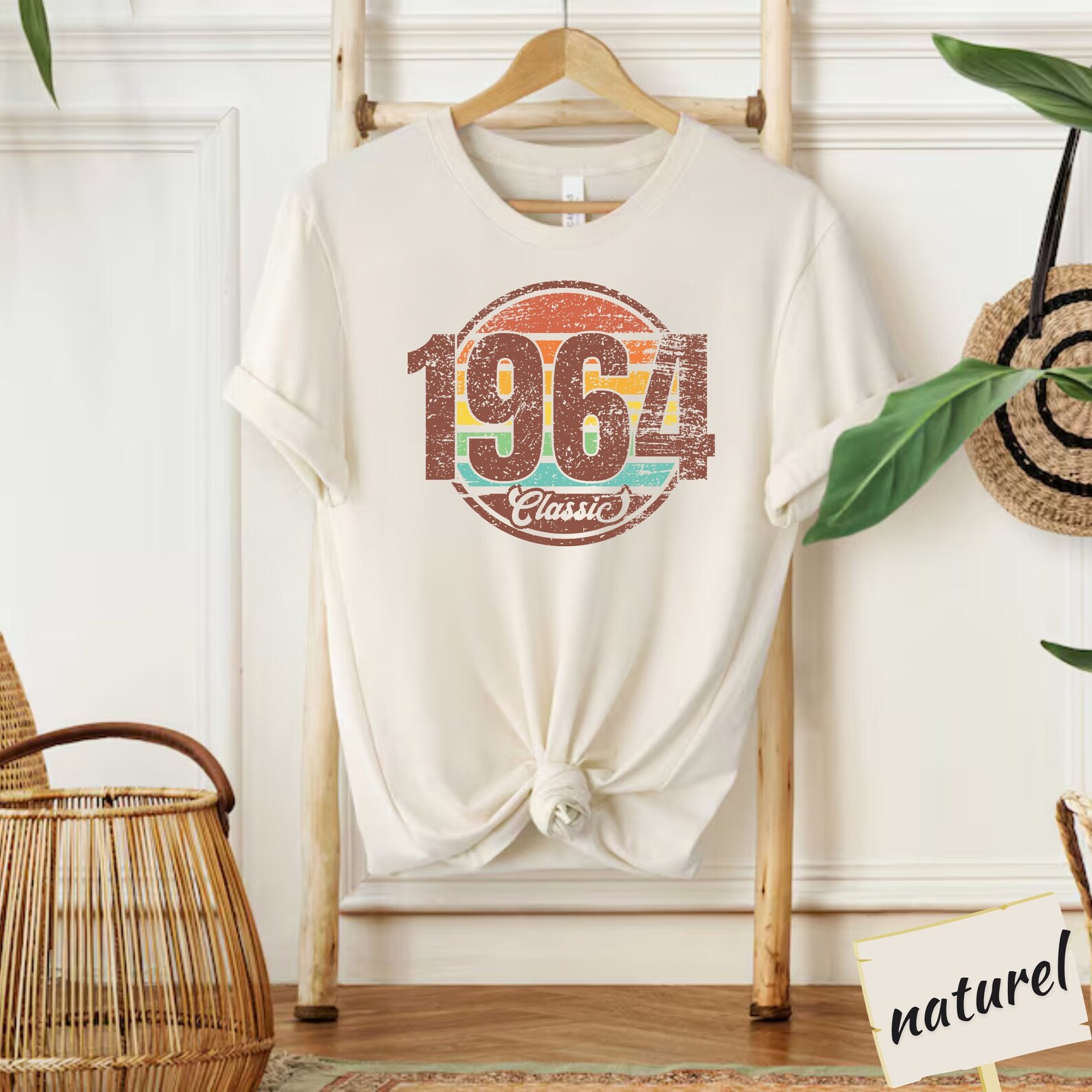 Retro 1964 T-shirt 60th Birthday Shirt Vintage 1964 Classic Tee 60th ...