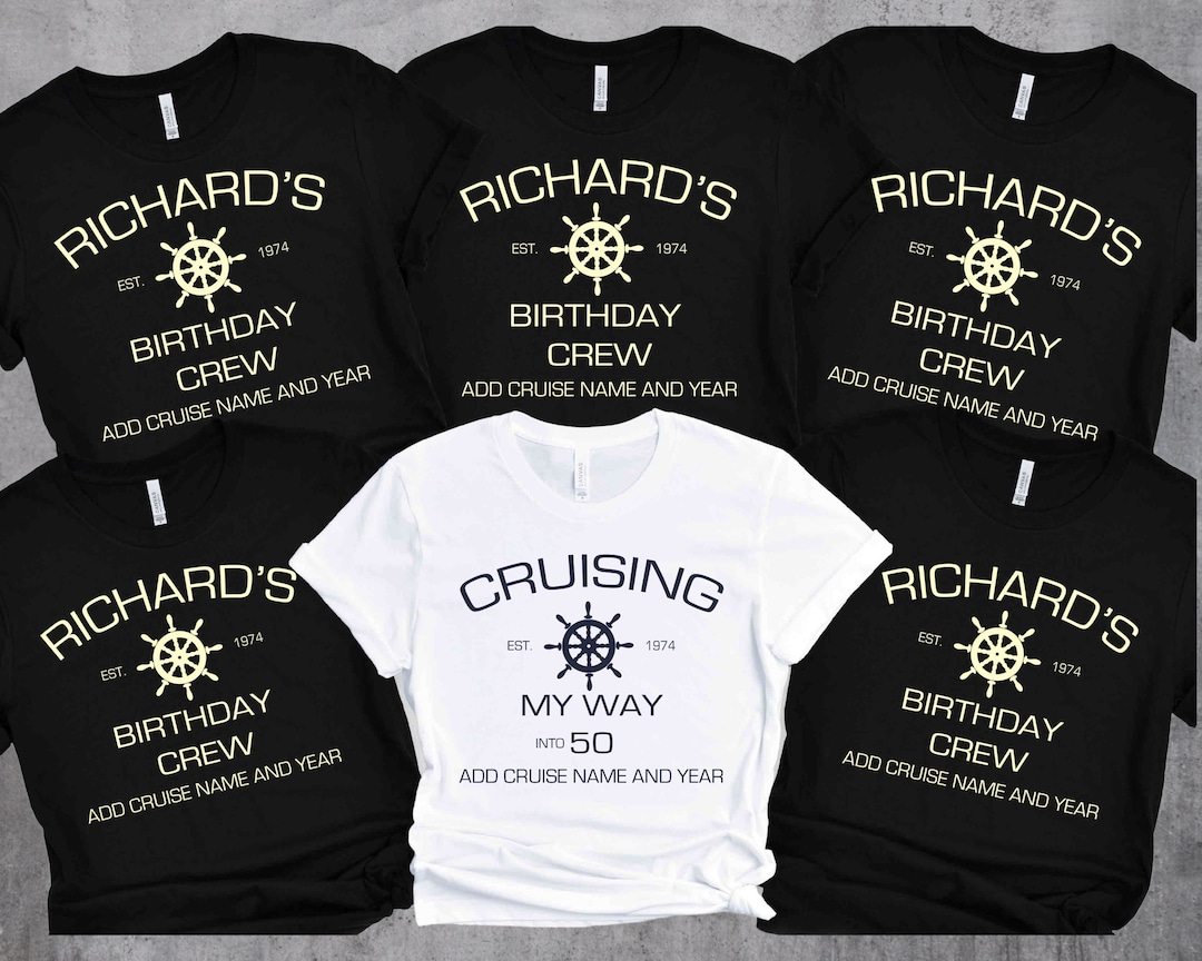 Custom Cruise Birthday Crew Shirt, Personalized Birthday Shirt ...