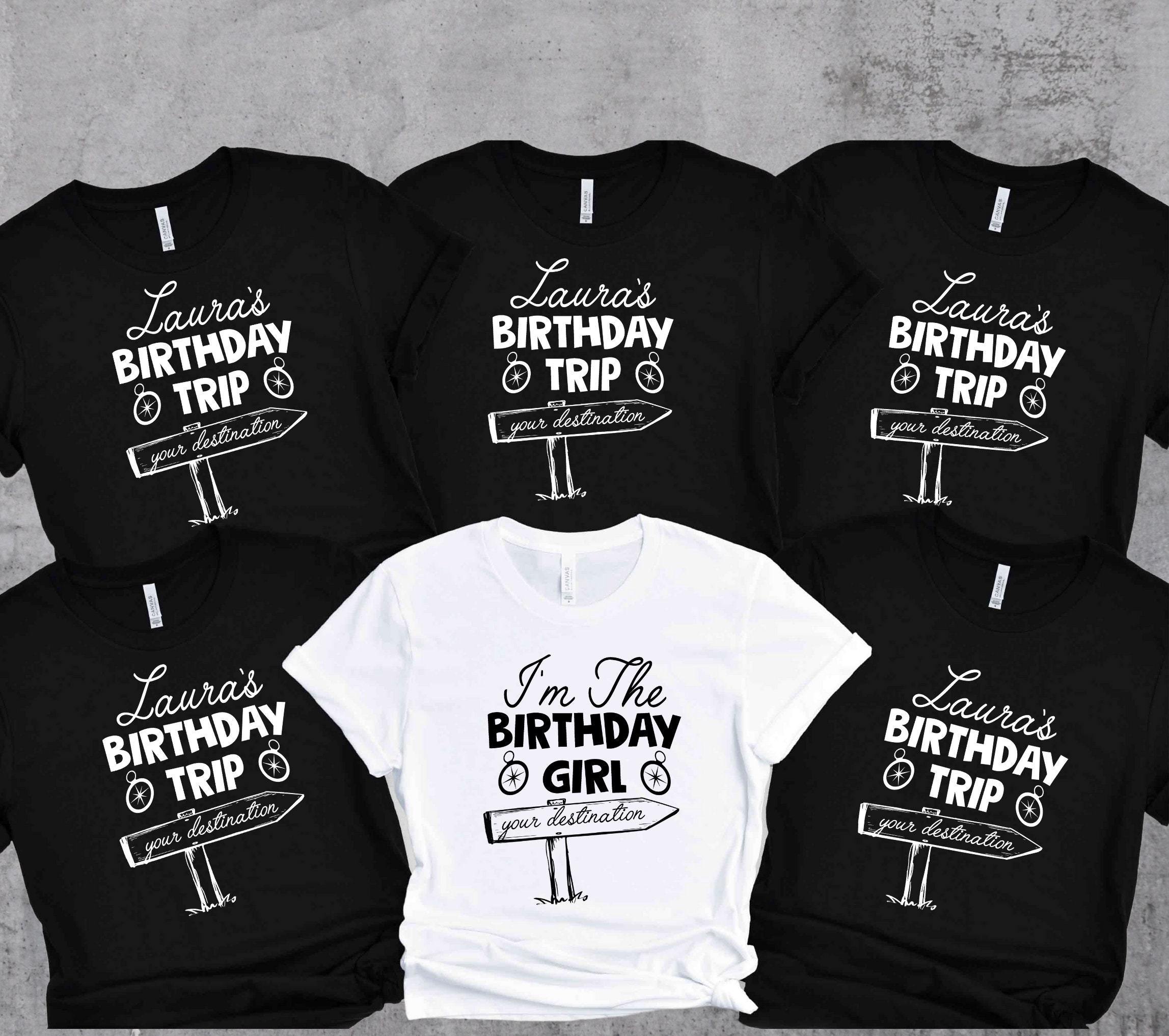 Birthday Travel Shirt for Girls Trip | Custom Birthday Gift Idea ...