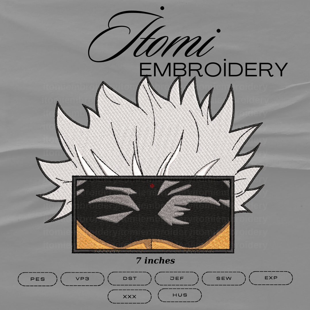 Anime Embroidery Design, Anime Machine Embroidery Design, Digital Anime ...