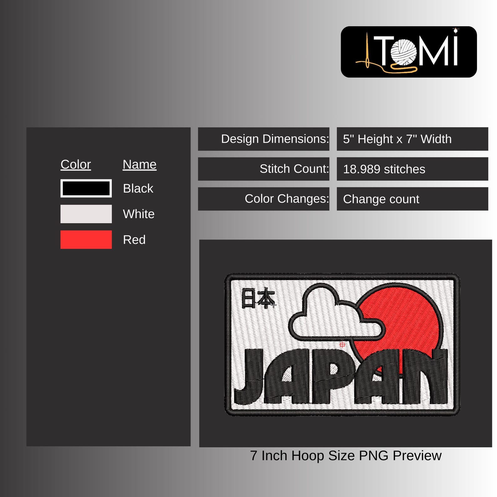 Japan Embroidery Design: Sakura Machine Embroidery (digital Download ...