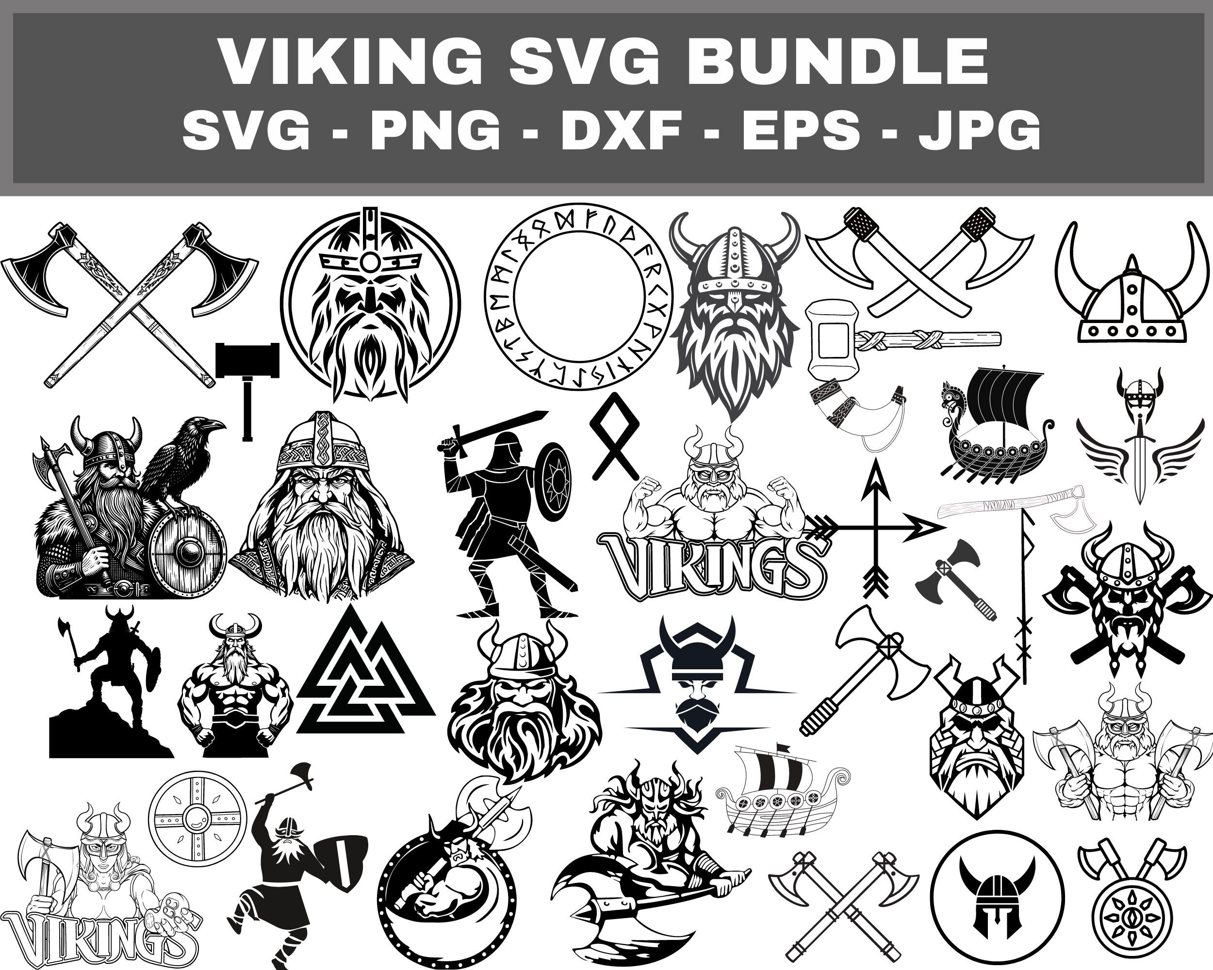 Viking SVG Bundle, Viking PNG Bundle, Viking Clipart, Viking SVG Cut ...
