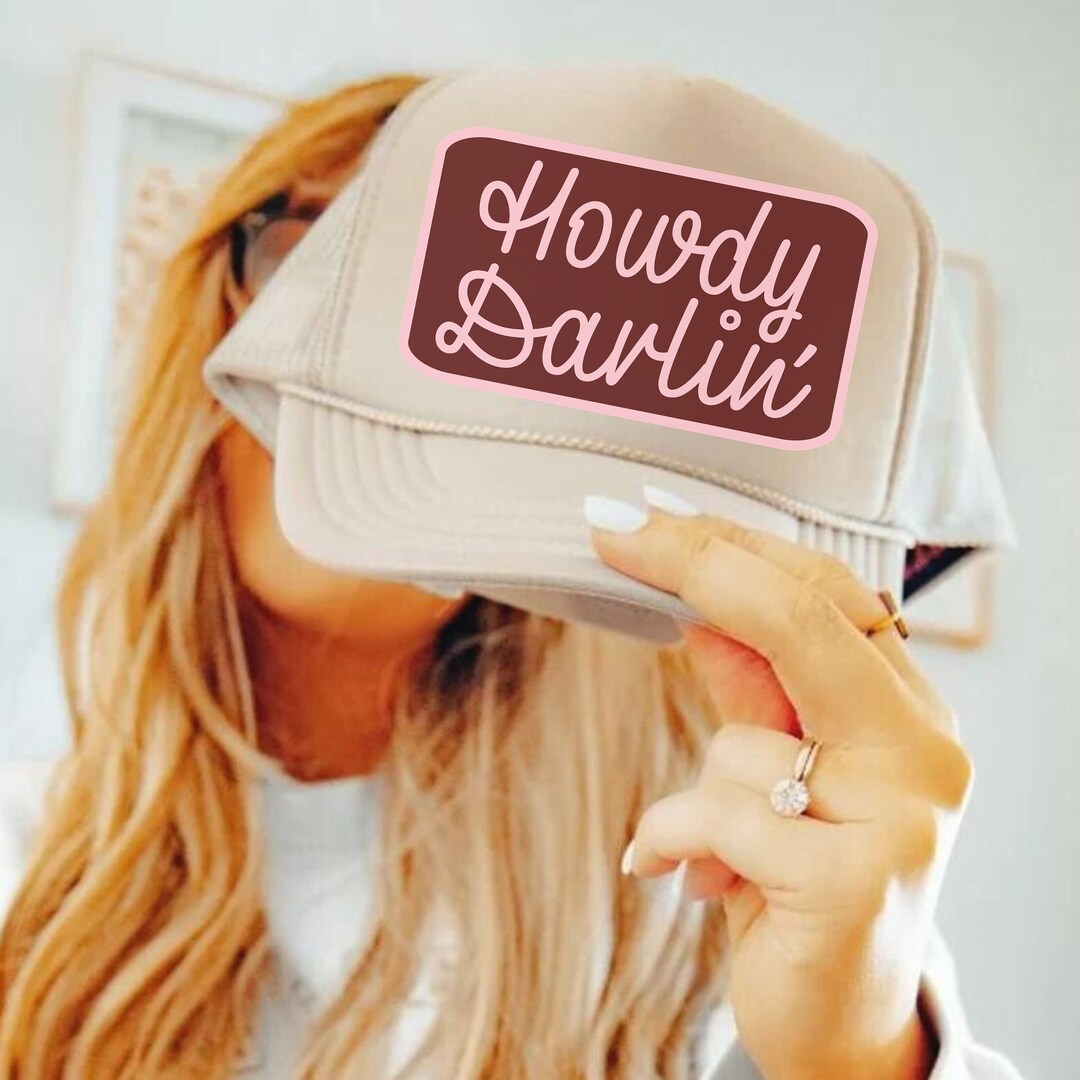 Western Trucker Hat, Howdy Darlin' Foam Cap, Trendy Womens Trucker Hat ...