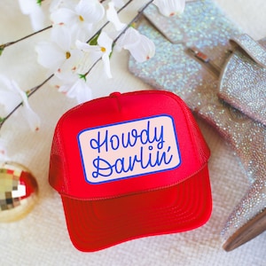 Western Trucker Hat, Howdy Darlin' Foam Cap, Trendy Womens Trucker Hat ...