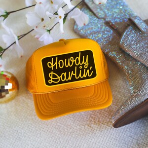 Western Trucker Hat, Howdy Darlin' Foam Cap, Trendy Womens Trucker Hat ...