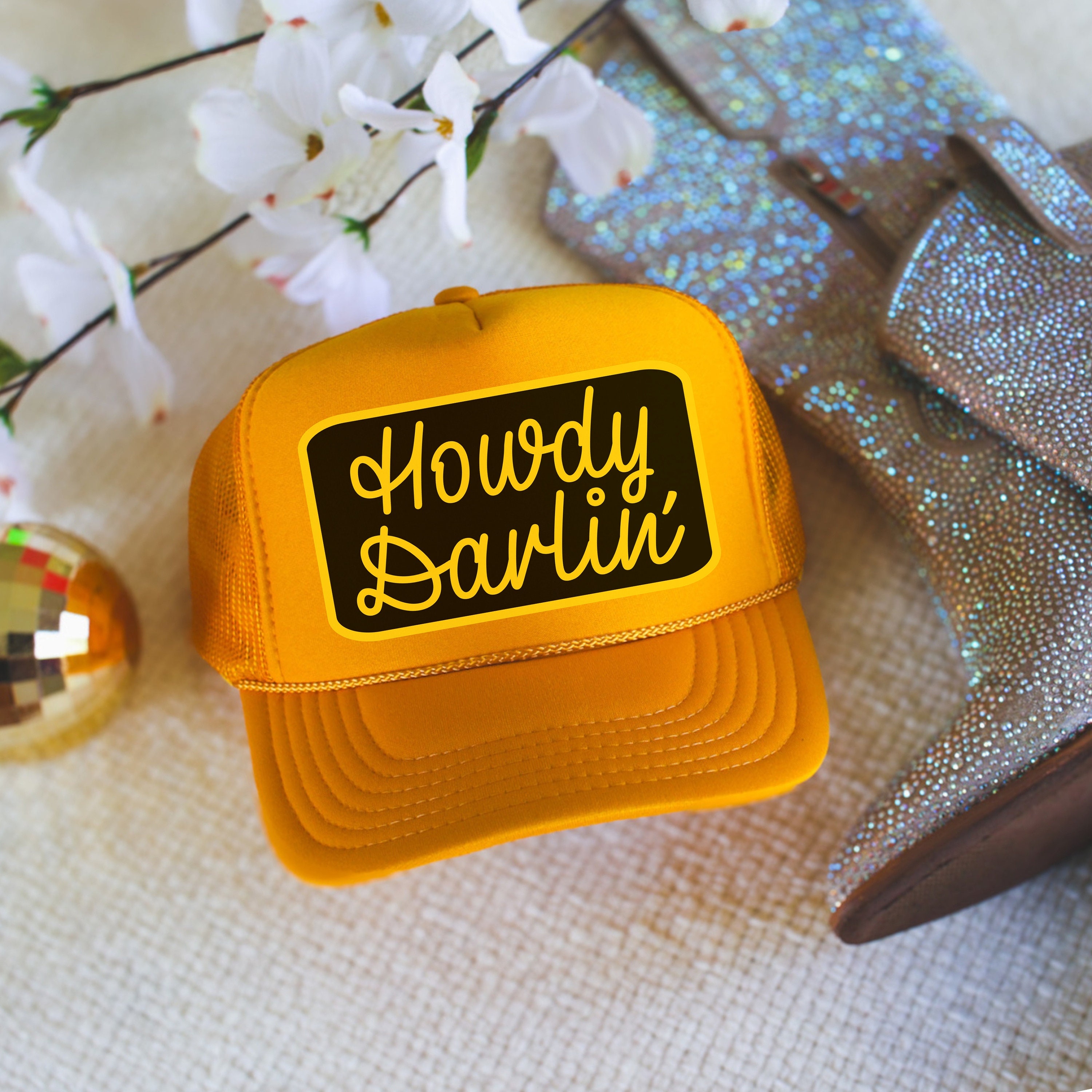 Western Trucker Hat, Howdy Darlin' Foam Cap, Trendy Womens Trucker Hat ...