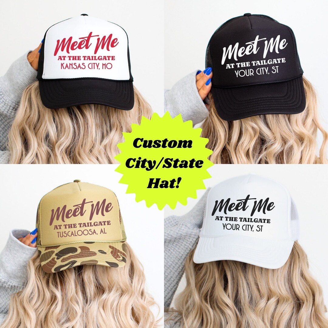 Custom Football Trucker Hat, Personalized Foam Trucker, Game Day ...