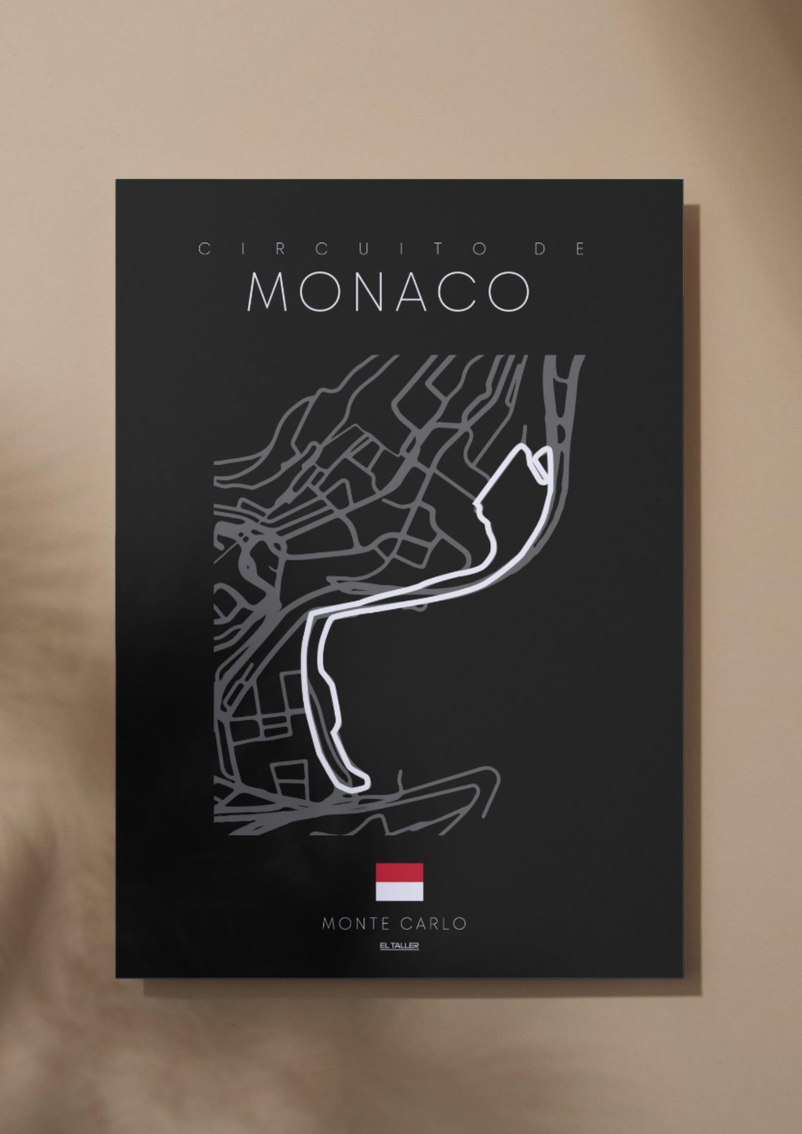 Monaco Grand Prix Circuit Poster – Monte Carlo Track Wall Art – F1 ...